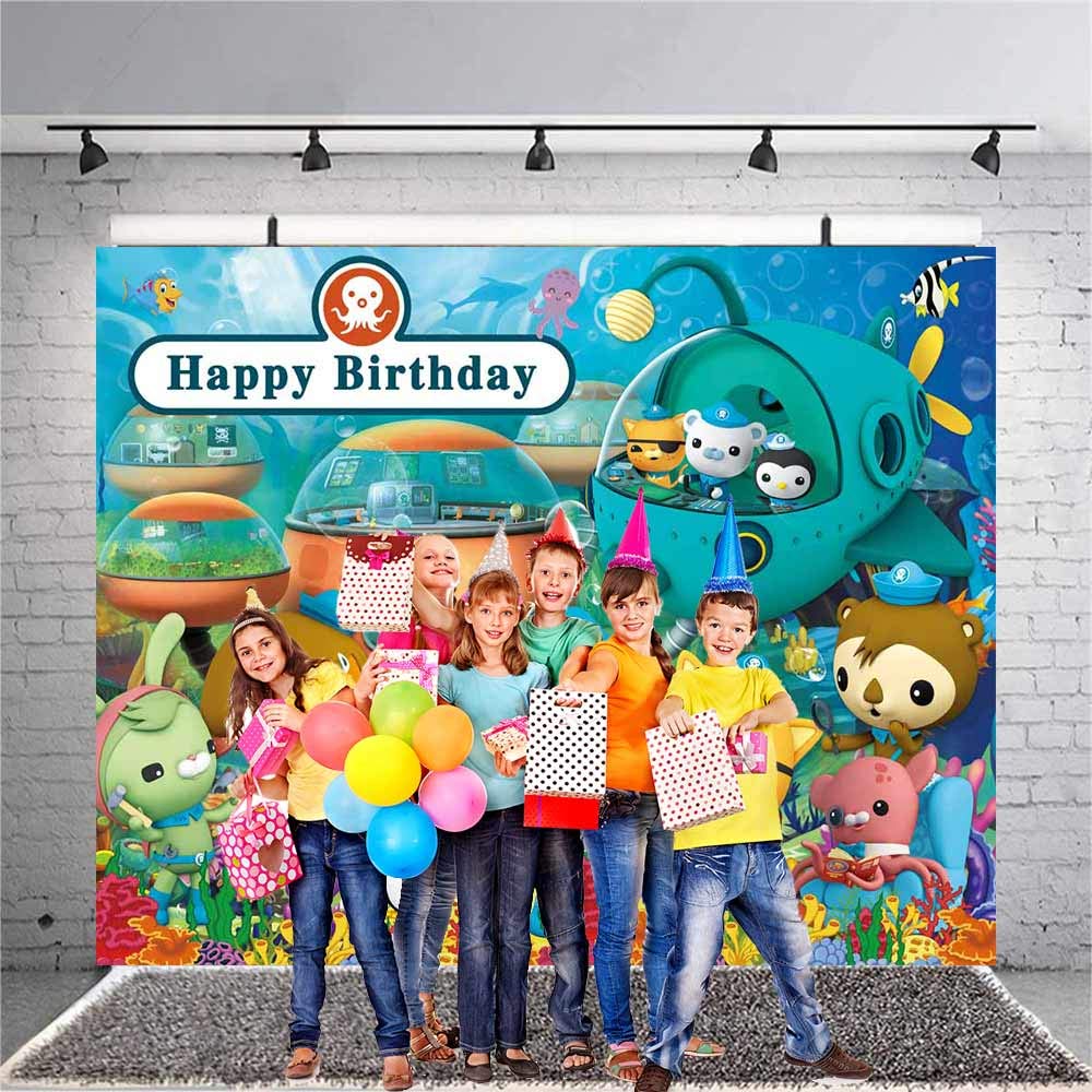 Buy Octonauts Backdrop Birthday Party Supplies Banner Underwater World ...