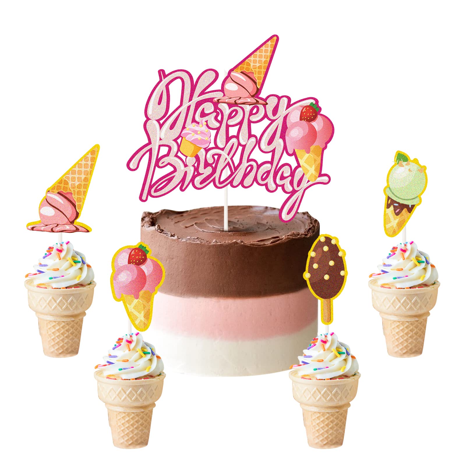 Happy Birthday Ice Cream Ice Cream Birthday Chart Template | Teach