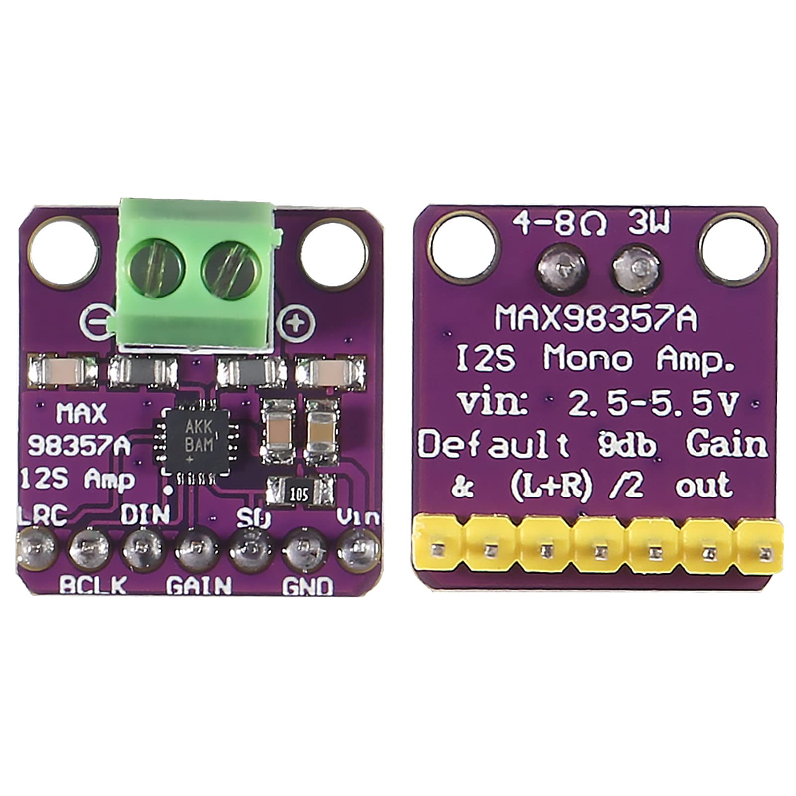 Snapklik.com : AITRIP 5PCS MAX98357 I2S Audio Amplifier Module,Audio ...