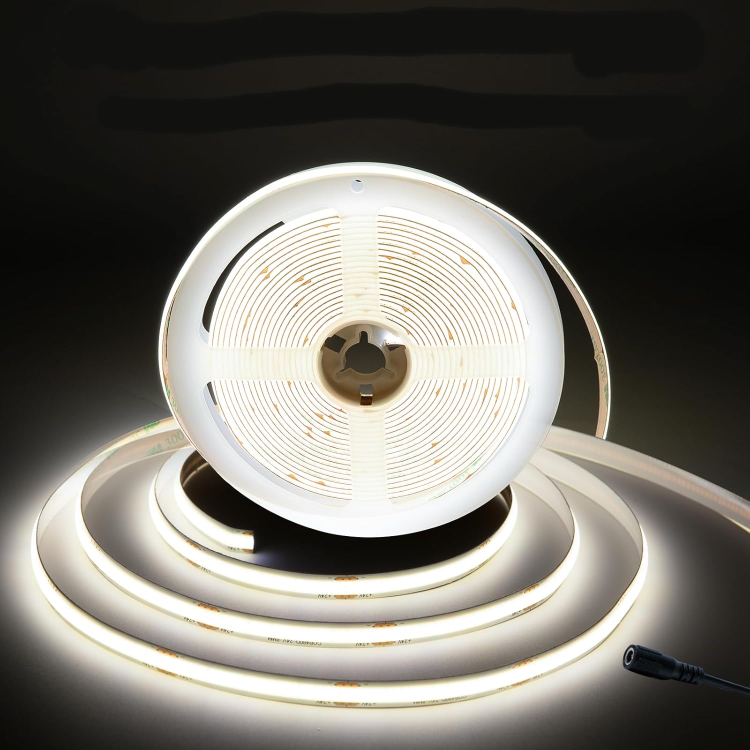 Amazon.com: GIDEALED 24V COB LED Strip Light 4000k,Daylight White led ...