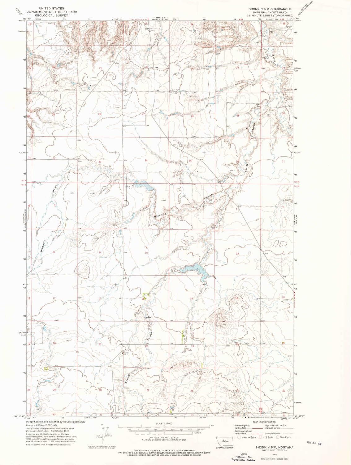 Amazon.com : YellowMaps Shonkin NW MT topo map, 1:24000 Scale, 7.5 X 7. ...