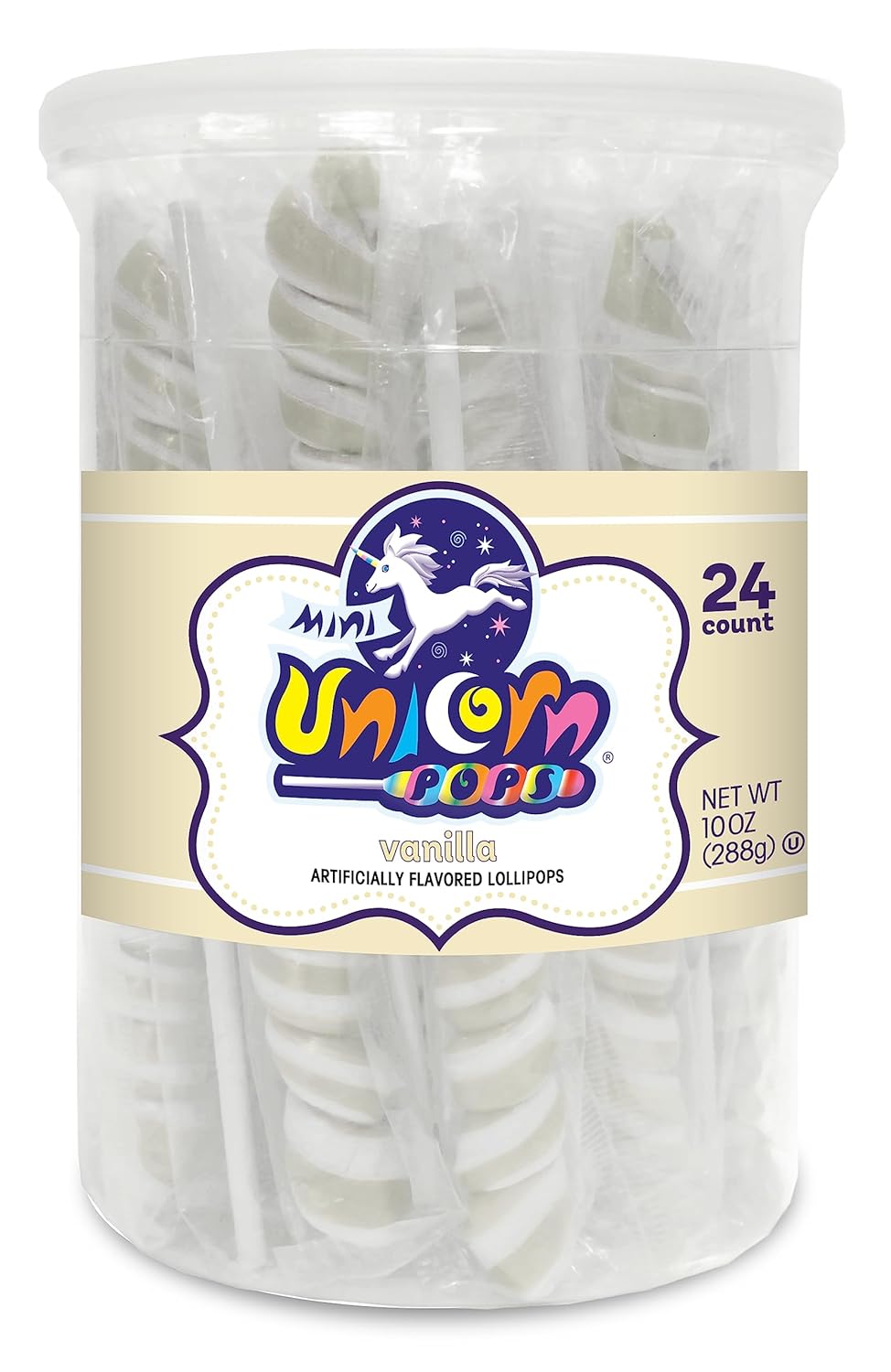 Amazon.com : Adams & Brooks, Inc. Unicorn Pops 24 Count Individually Wrapped Unicorn Lollipops ...