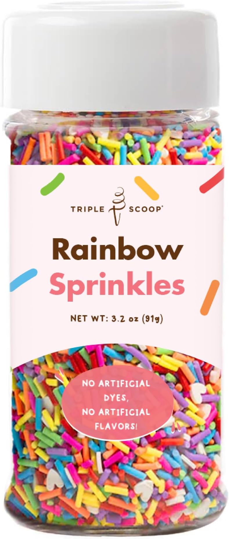 Amazon.com: Rainbow Sprinkles - Perfect Toppings for Ice Cream ...