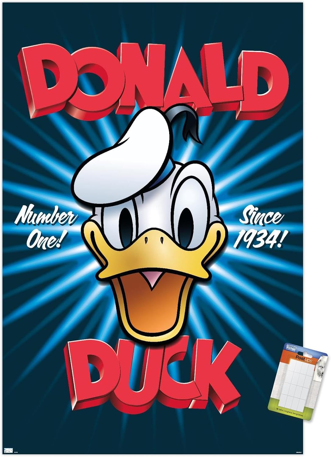 Amazon.com: Trends International Disney Donald Duck - Number One Wall ...