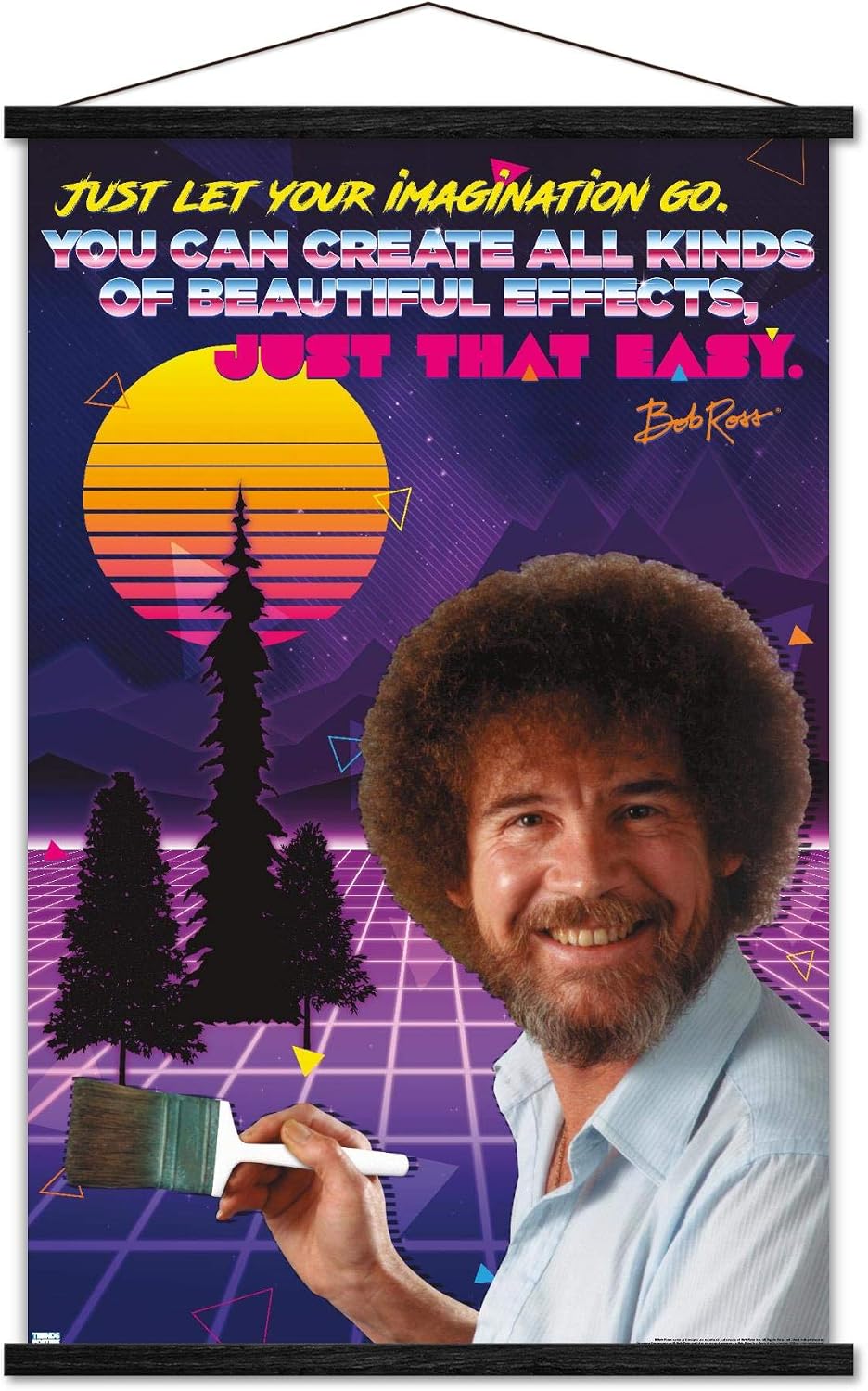 Amazon.com: Trends International Bob Ross - 80s Wall Poster, 22.375" x ...