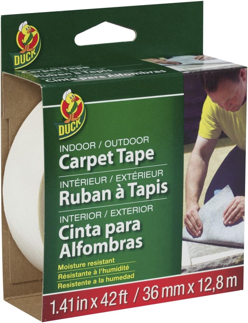 Amazon.com: Duck Brand Indoor/Outdoor Carpet Tape, 1.41-Inch x 42 Feet ...
