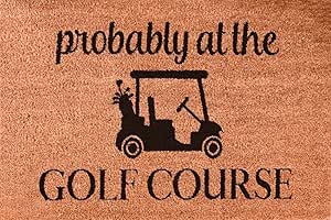 Amazon.com: Golf Door Mat, Gone Golfing, Funny Welcome Mat, Golf Gifts ...