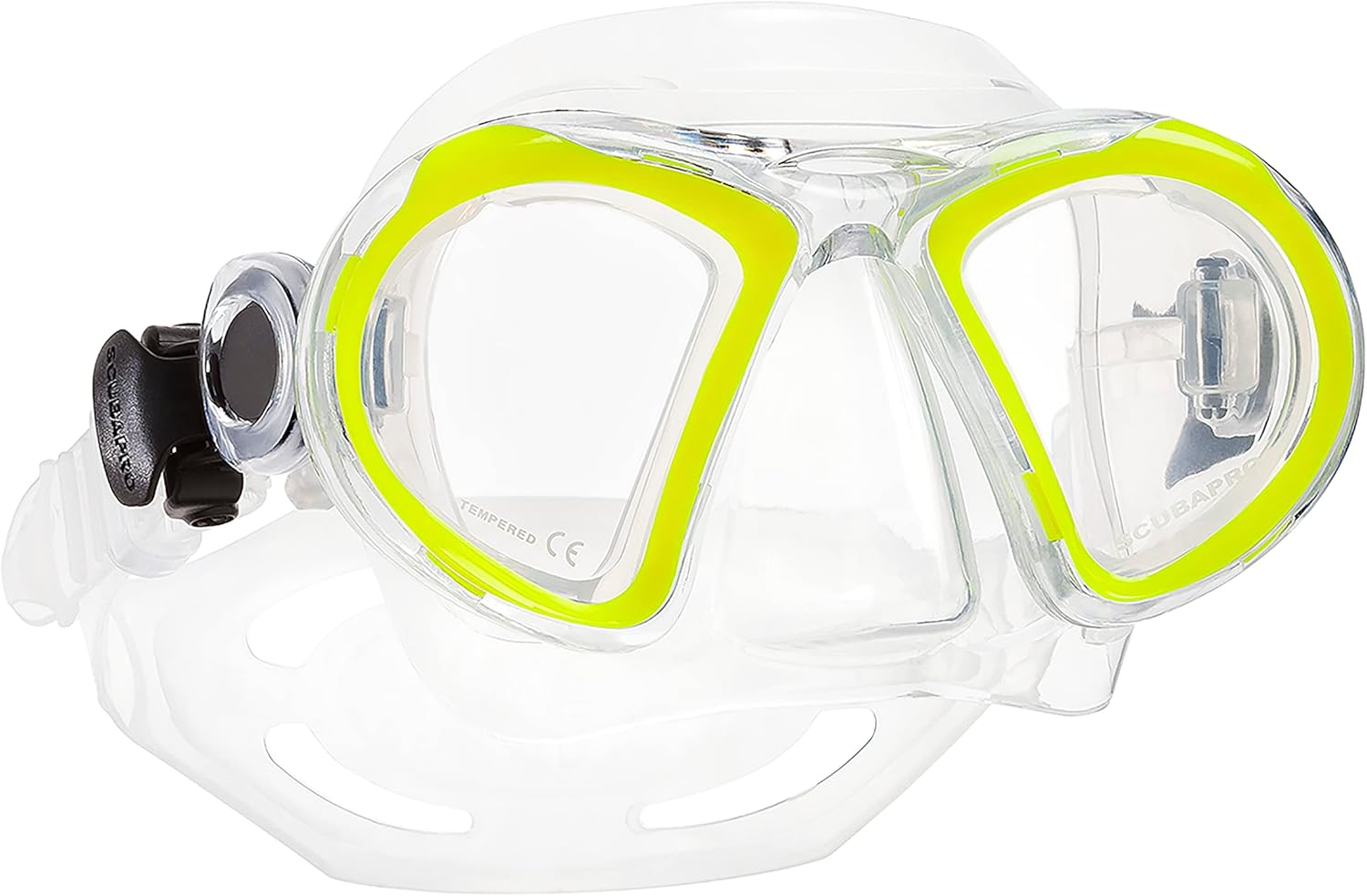 Amazon.com : SCUBAPRO Sardine 2 Dual-Lens Dive Mask, Yellow with Clear ...