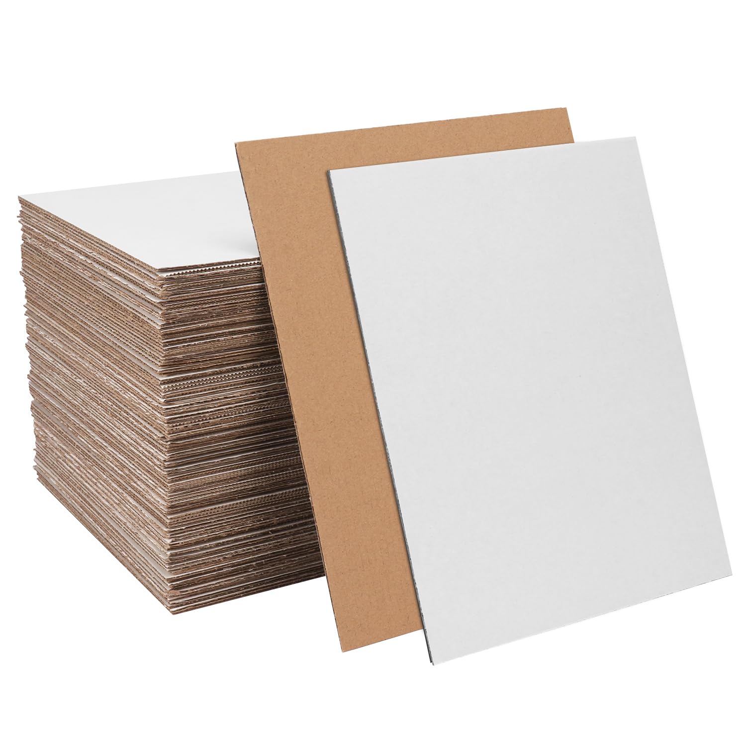 Amazon.com: 100 Pack 8"x 10" Corrugated Cardboard Sheets, Flat ...