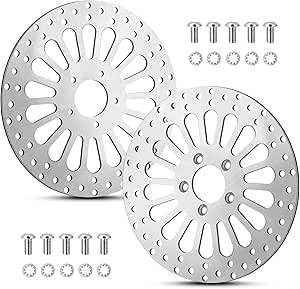 Amazon.com: 11.8'' 2 Piece Front Brake Rotor Compatible with Harley ...