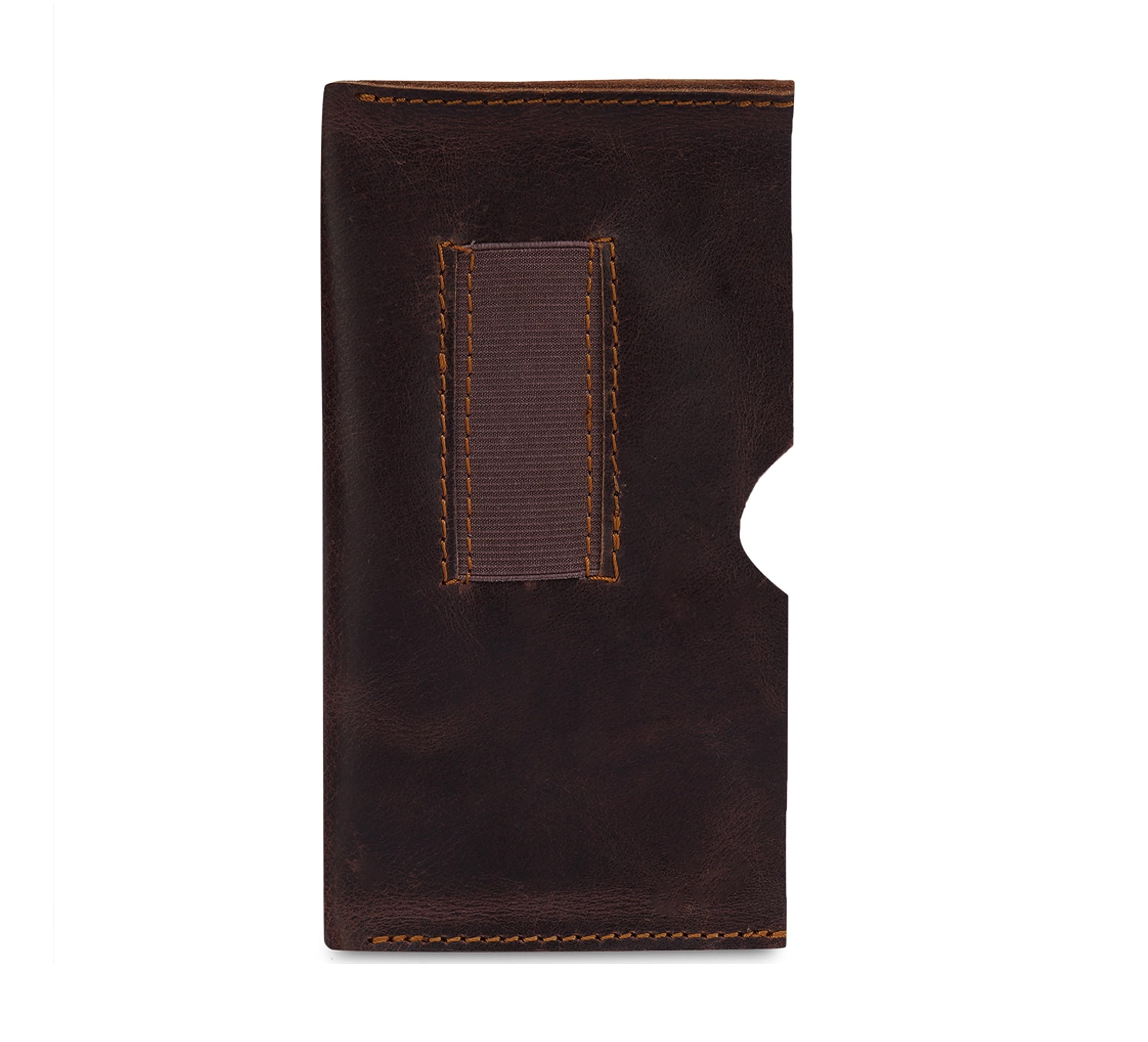 Amazon.com: The Antiq Leather Cheque Book Cover | Checkbook Holder ...