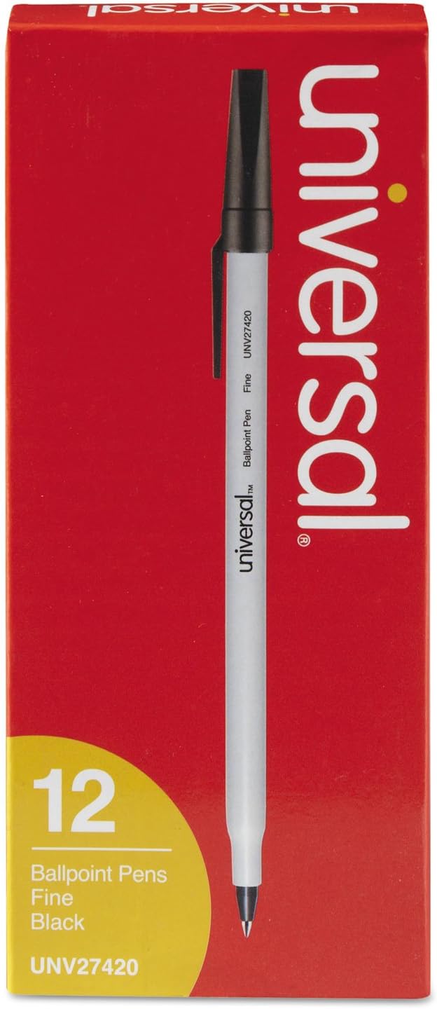 Amazon.com : Universal UNV27421 Fine 0.7 mm Stick Ballpoint Pen - Blue ...