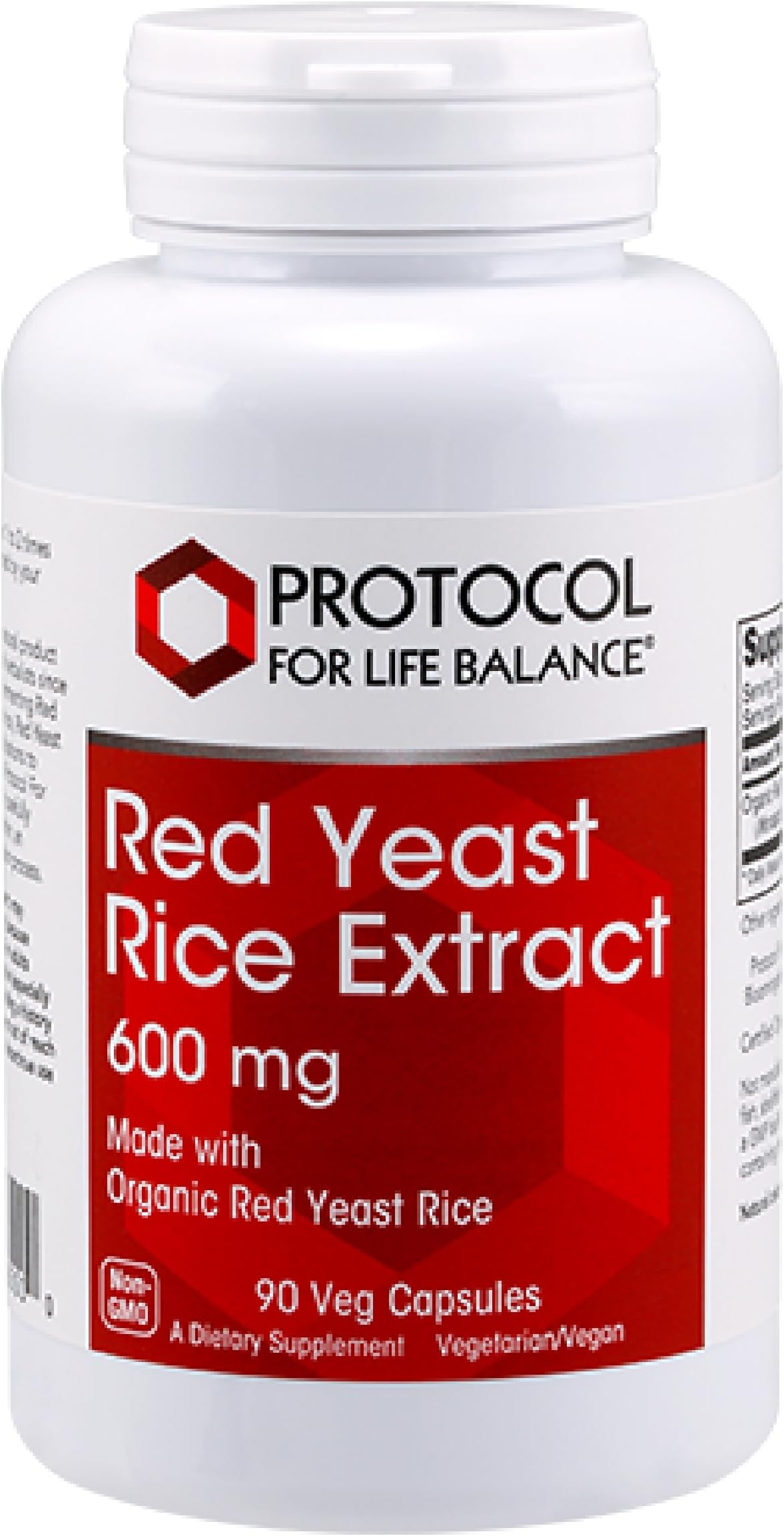 Amazon.com: PROTOCOL FOR LIFE BALANCE Red Yeast Rice 600 mg - Made with ...