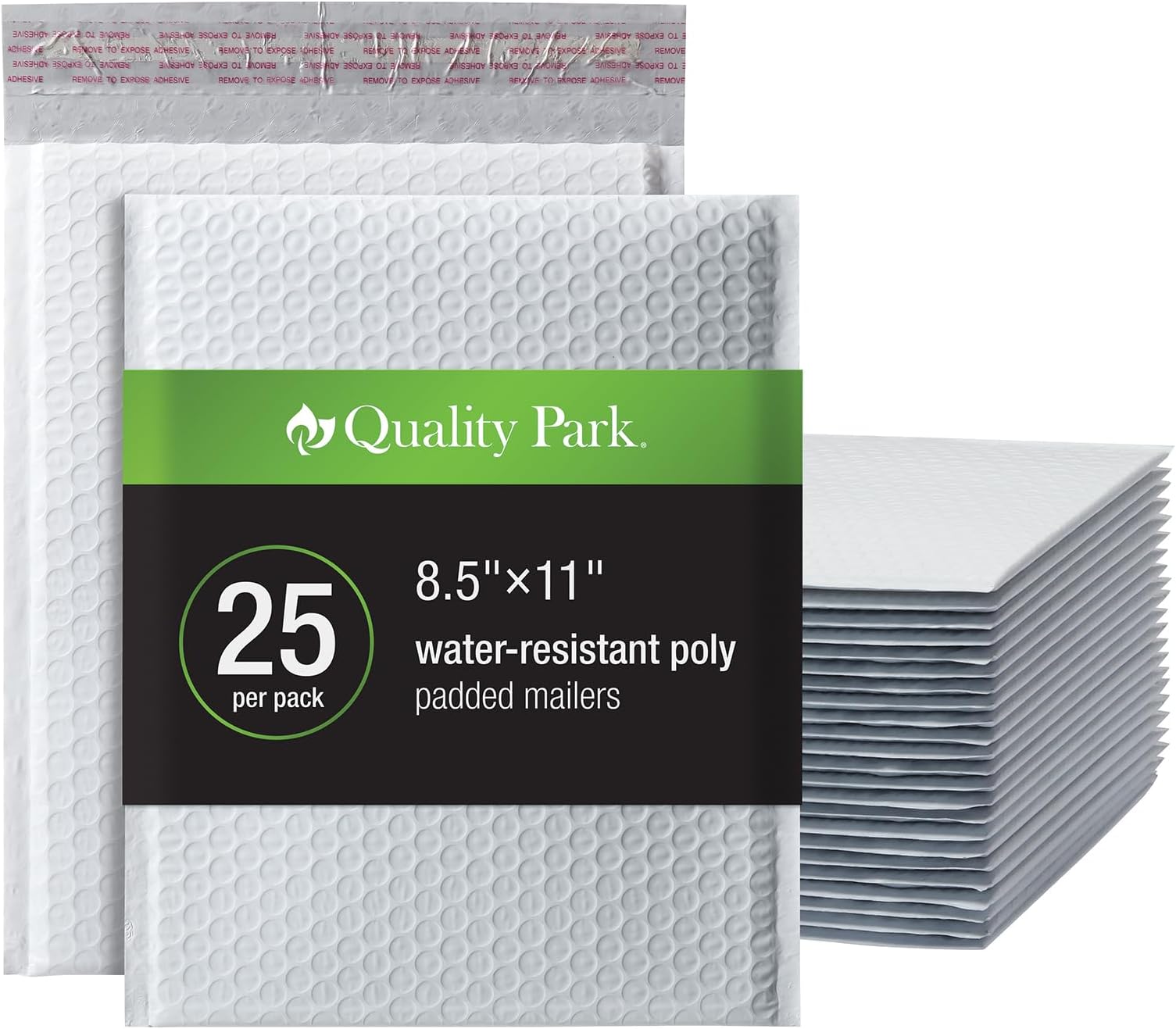 Quality Park Bubble Mailers, 8.25 x 11 Shipping Envelopes, Water ...