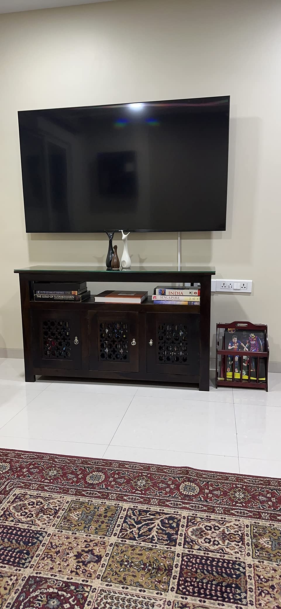 Kamal Brothers Sheesham Wood Sideboard Cabinets Wooden Organizer ...