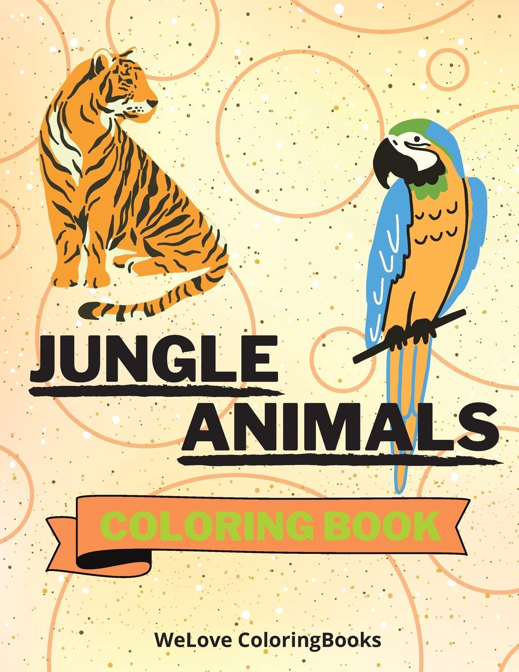 Buy Jungle Animals Coloring Book: Funny Jungle Animals Coloring Book ...