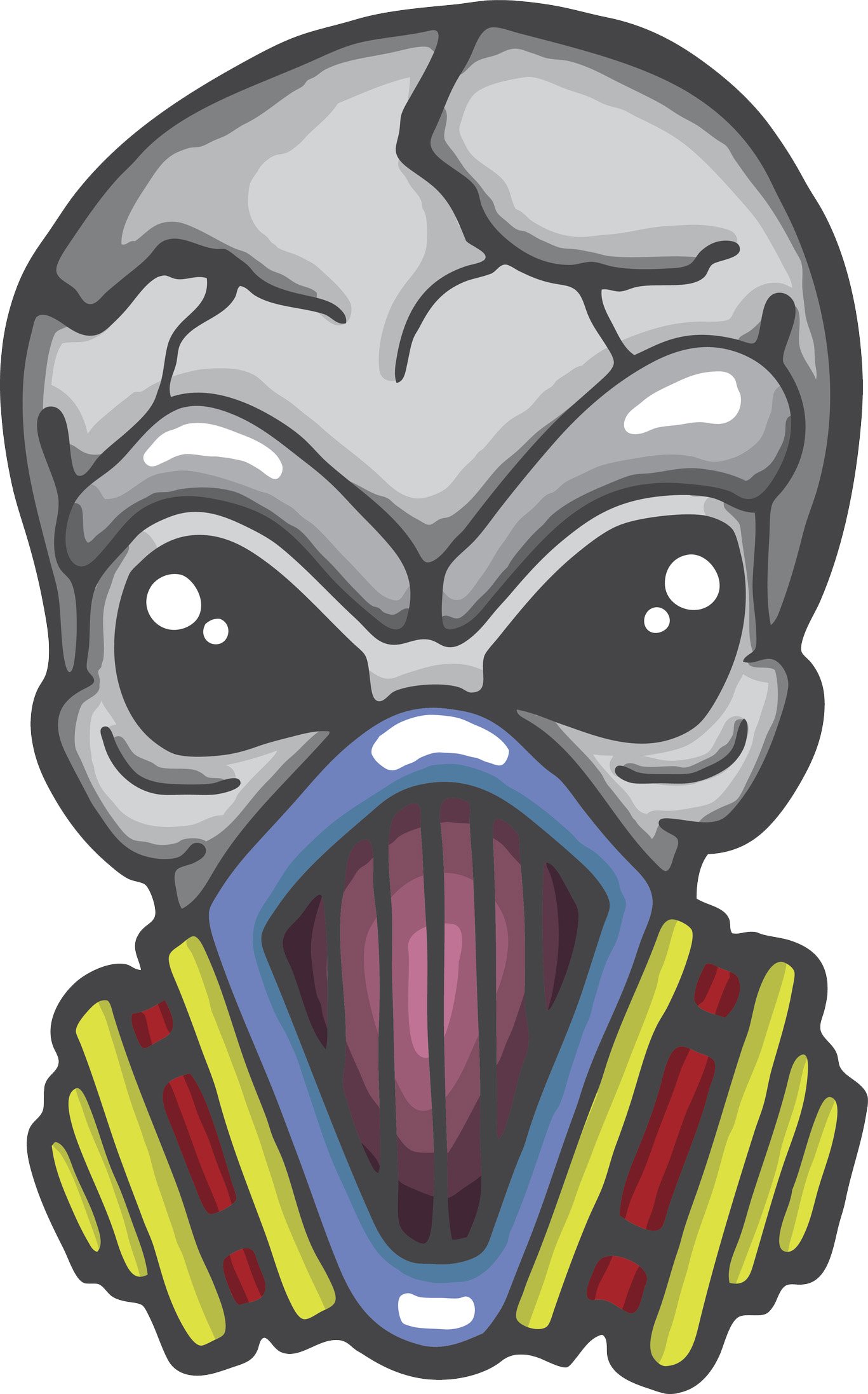 Gas Mask Cartoon