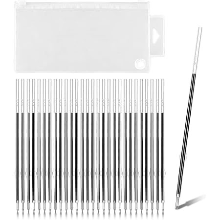 Amazon.com : 30 Pieces Pen Refills Black Ink Pen Refills Ballpoint Pen ...