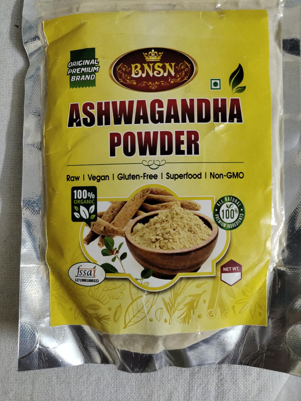 BNSN Ashwagandha Powder-100Gm|Nagori Asgandh| Withania Somnifera ...