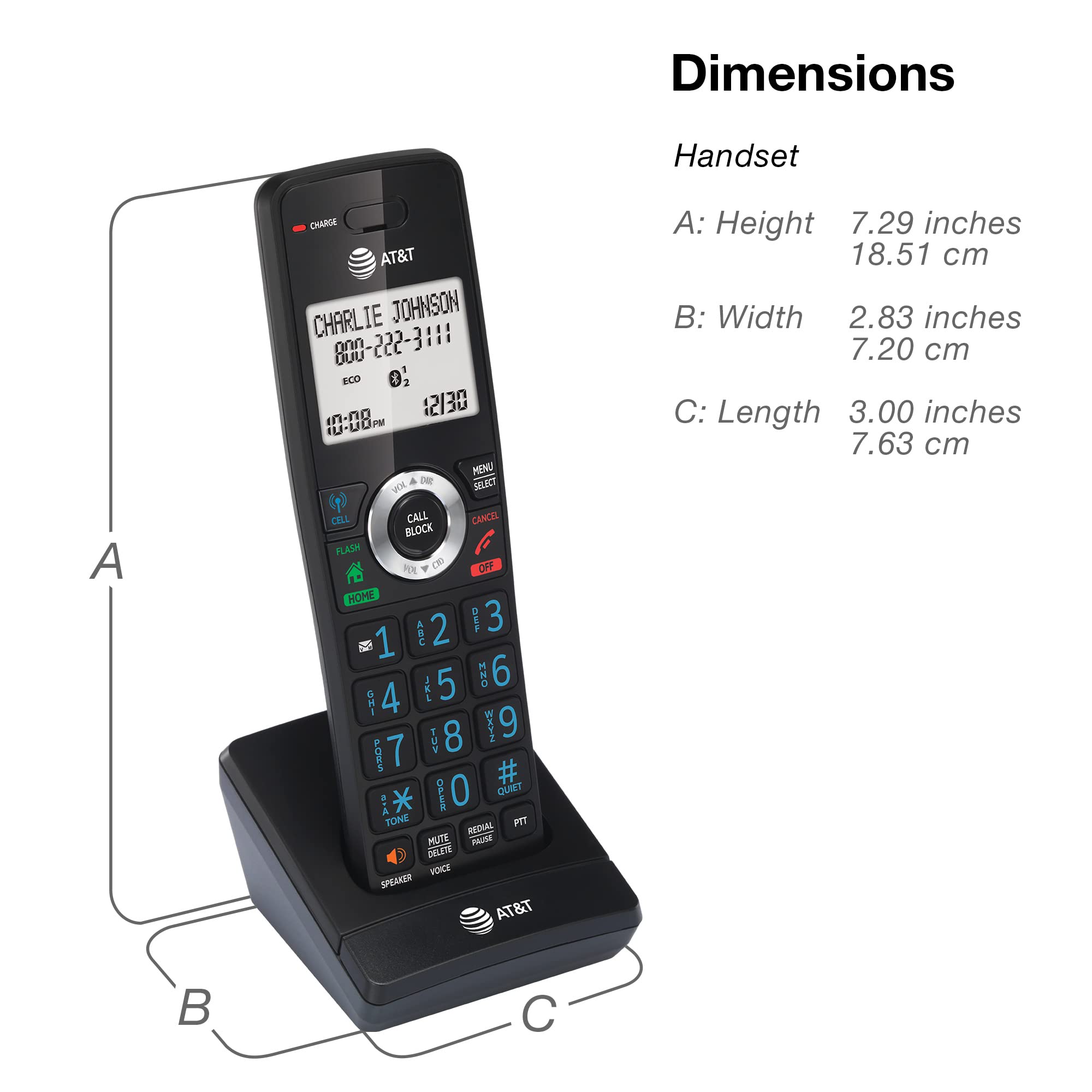 AT&T DLP73510 5-Handset Cordless Phone with Unsurpassed Range ...