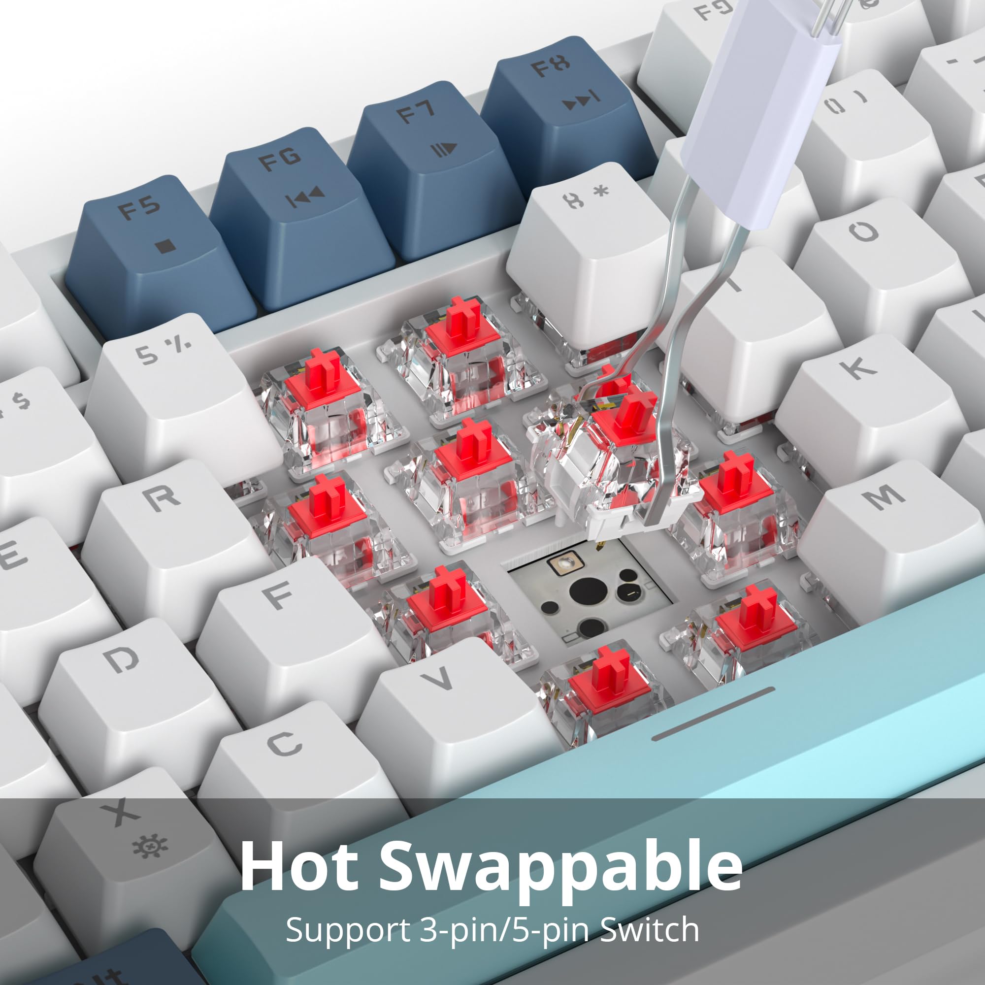 Snapklik.com : SbocKeeb 75 Percent Keyboard Gasket-Mounted