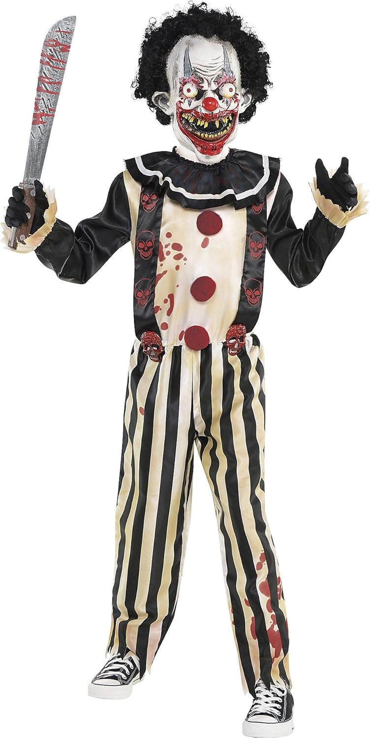 Amazon.com: amscan Slasher Clown Costume Set : Clothing, Shoes & Jewelry