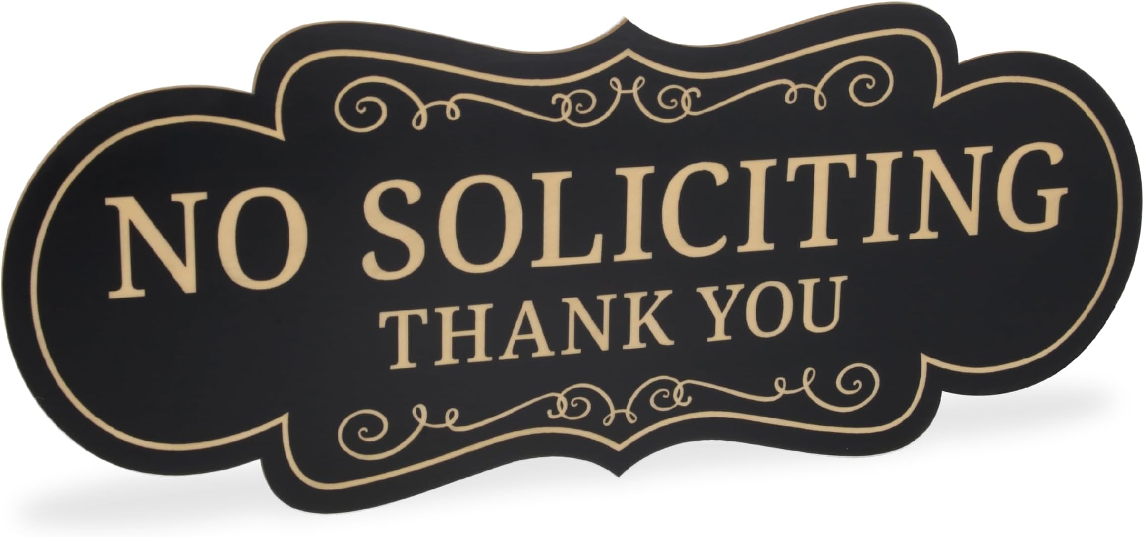 Amazon.com: No Soliciting Sign for Front Door, Self Adhesive Vinyl Do ...