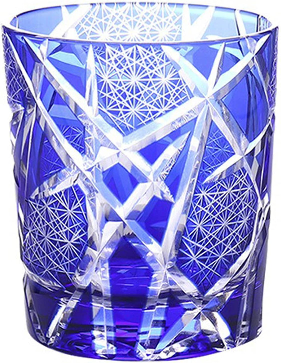 Amazon.com | N/C JINZHI Edo Kiriko Old Fashioned Glasses Crystal ...