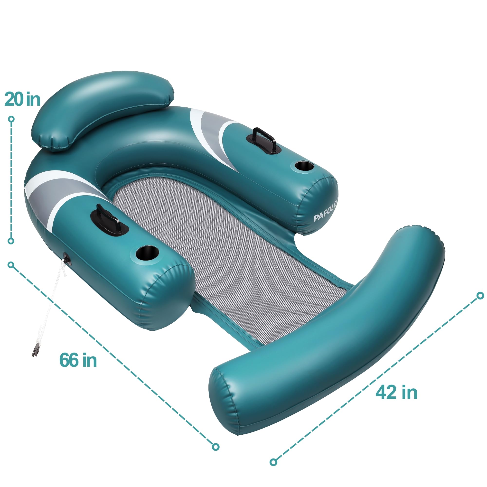 Snapklik.com : Inflatable Pool Float Lounge Chair, Fast Inflation ...