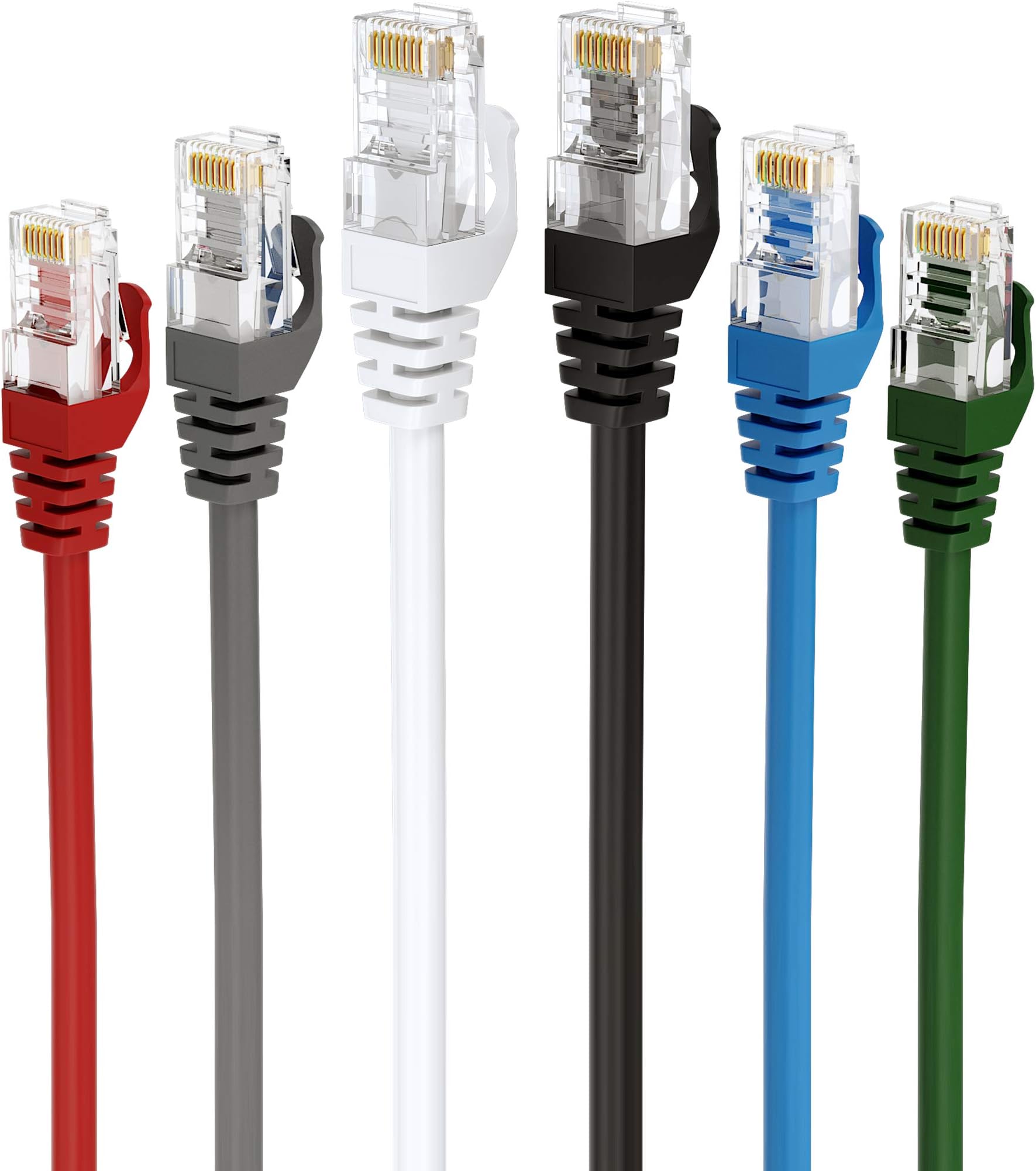 Amazon.com: Mediabridge Cat6 Ethernet Patch Cable (5-Pack - 5 Feet ...