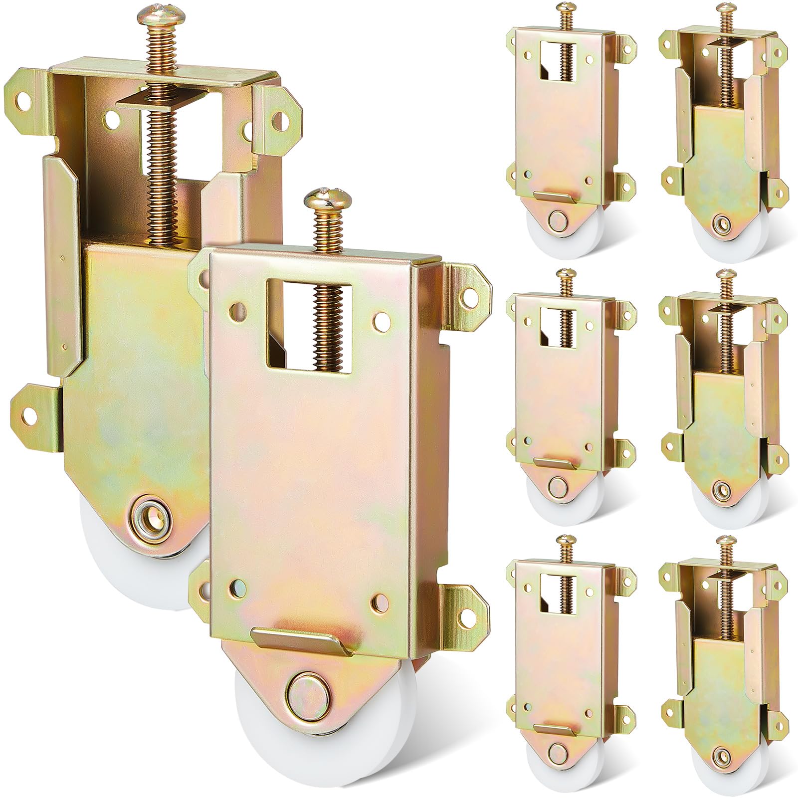 Snapklik.com : Therwen 8 Pcs 2-1/2 Inch Sliding Mirror Closet Door ...