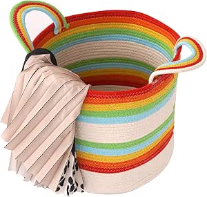 Rainbow Rope Basket - Toy Baskets Storage for Sundries Storage ...