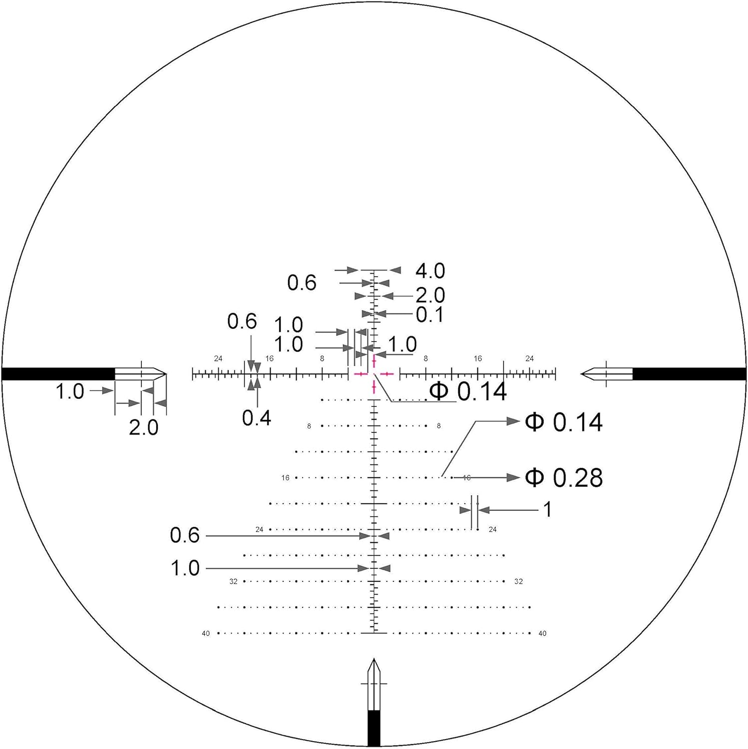 Buy Arken Optics SH4 GEN II 6-24X50 VPR Illuminated Reticle with Zero ...