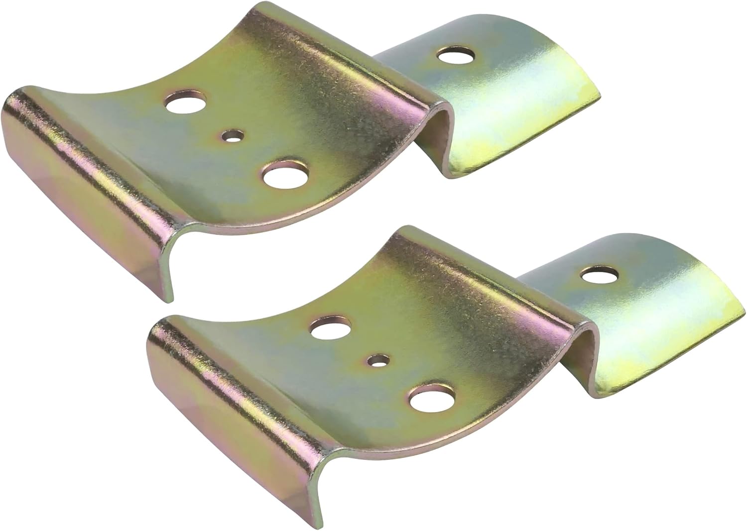 AERZETIX - C58480 - Lot de 2 Raccords connecteurs de fixation 151x65x2.5 mm pour rondin poteaux ...