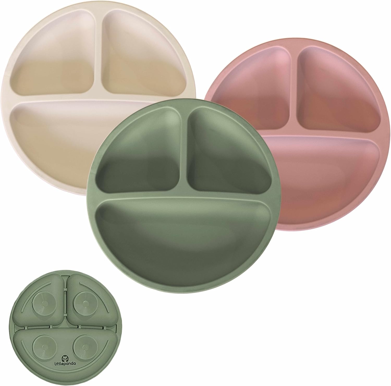 Amazon.com: littlepanda Suction Plates for Toddlers and Babies 100% ...