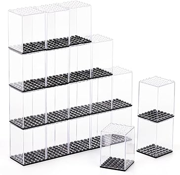 Amazon.com: Dicunoy 20 PCS Minifigure Display Case, Single Plastic ...
