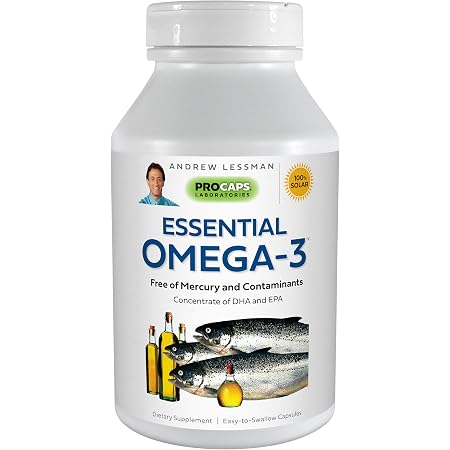 Amazon.com: ANDREW LESSMAN Maximum Essential Omega-3 Unflavored 360 ...