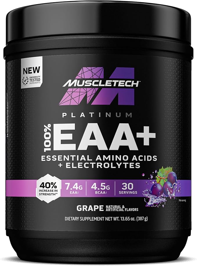 Amazon.com: MuscleTech Platinum Essential Amino Acids Supplement with ...