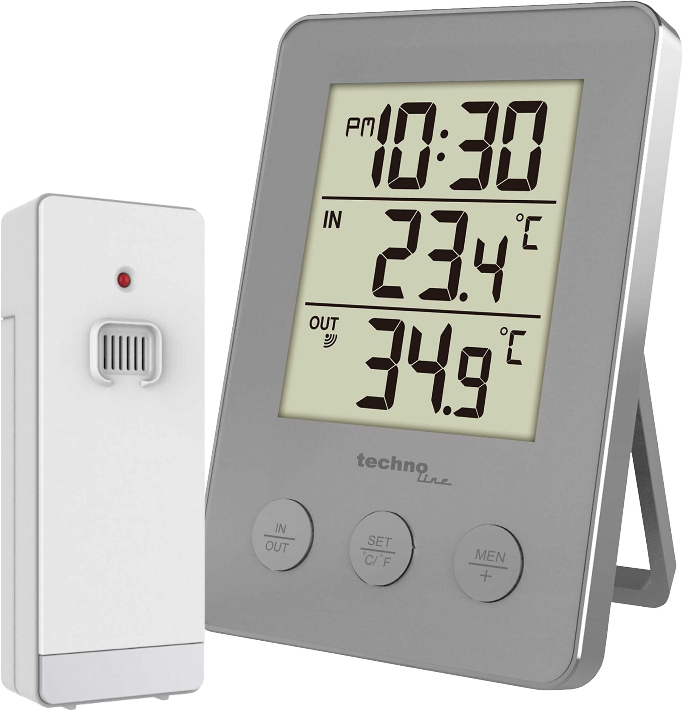 Hama Funk Wetterstation EWS-165 (Funkuhr, Wecker, Thermometer und ...