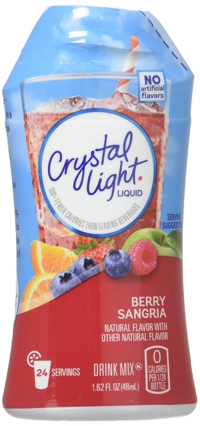 Amazon.com : Crystal Light Liquid Drink Mix Berry Sangria 1.62 FZ (Pack ...