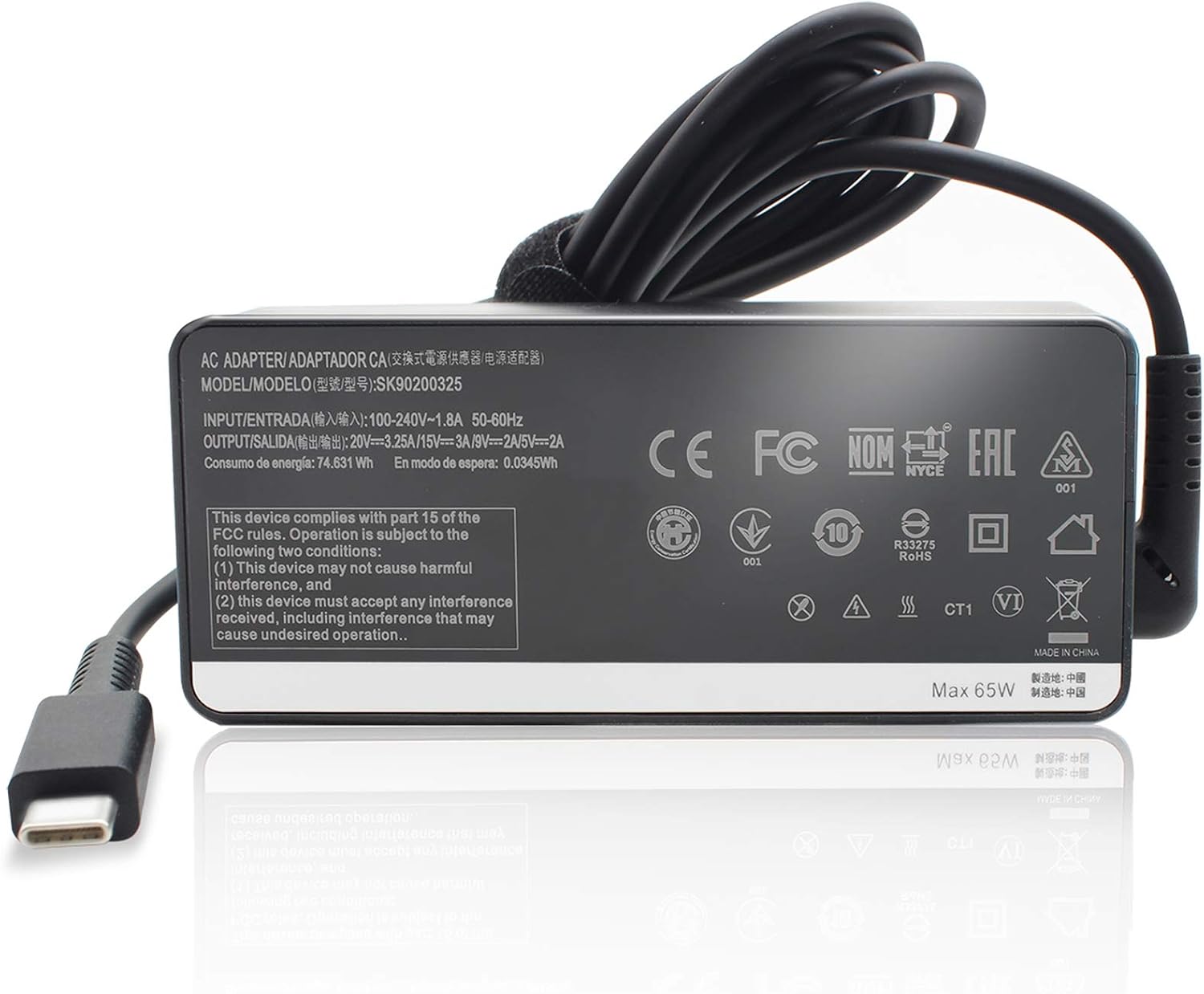 Amazon.com: 65W USB Type C AC Adapter Laptop Charger for Thinkpad T480 ...
