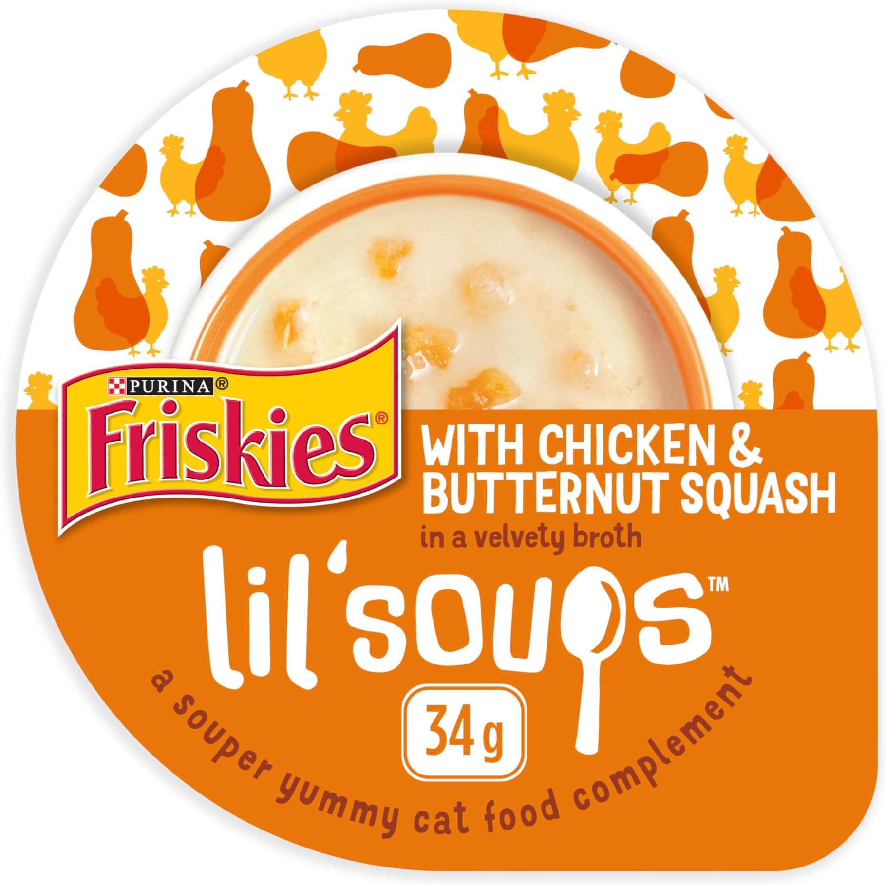 Friskies Lil' Soups Cat Food Complement, Chicken and Butternut in ...