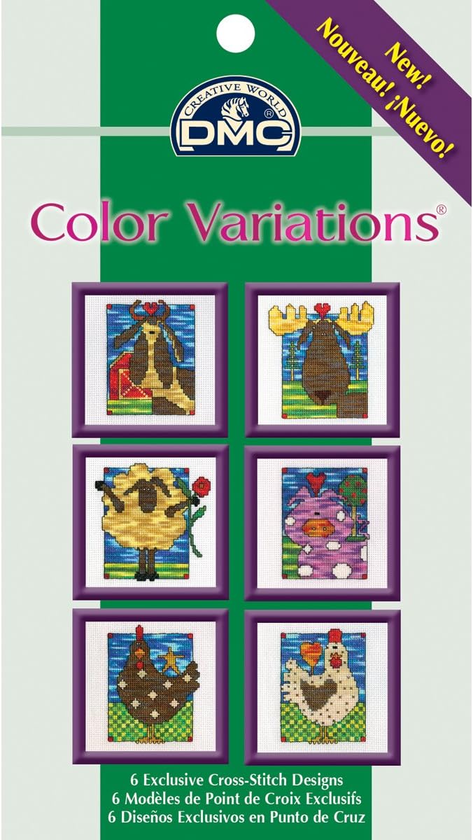 Amazon.com: DMC Books-Color Variations Designs Number 1 : Arts, Crafts ...