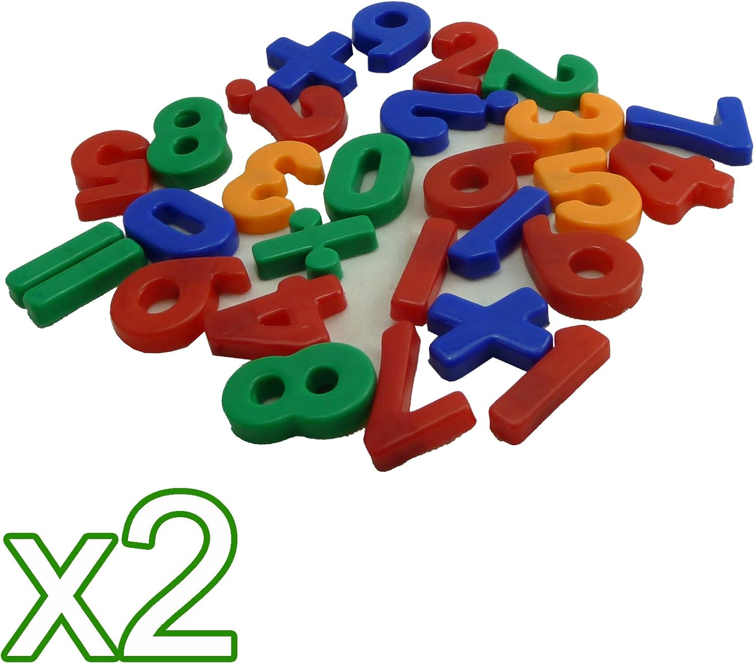 Colourful Number Fridge Magnets (Pack of 2) : Amazon.co.uk: Home & Kitchen