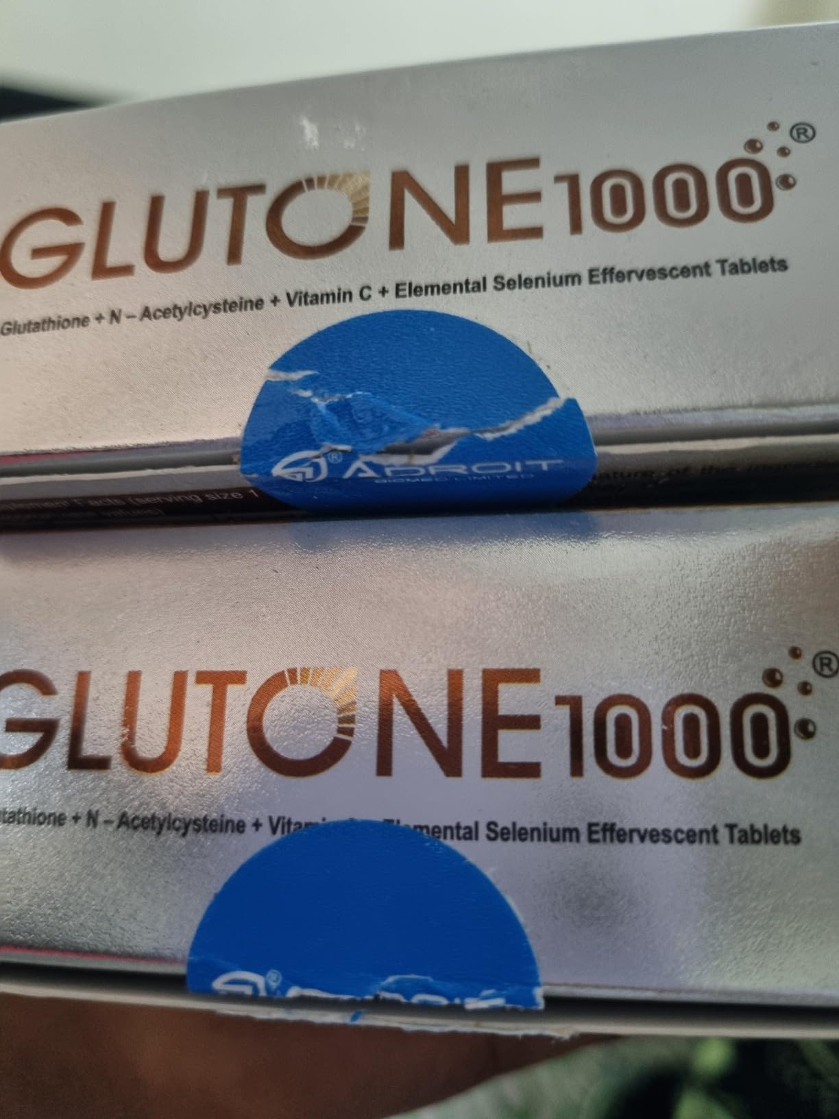GLUTONE 1000 Setria L-Glutathione Effervescent Tablets | Vitamin C 40Mg ...