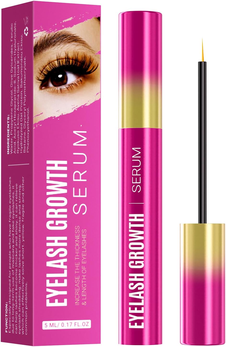 Amazon.com: Premium Lash Serum for Eyelash Growth: Irritation-Free ...