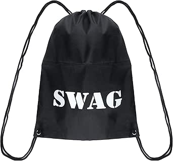 HENBRANDT Swag Bag Drawstring Sack Burglar Thief Robber Fancy Dress ...