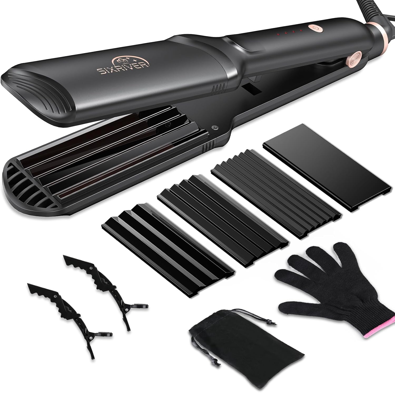 Amazon.com : Sixriver Hair Crimper for Women - Ceramic Waver Hair Tool ...