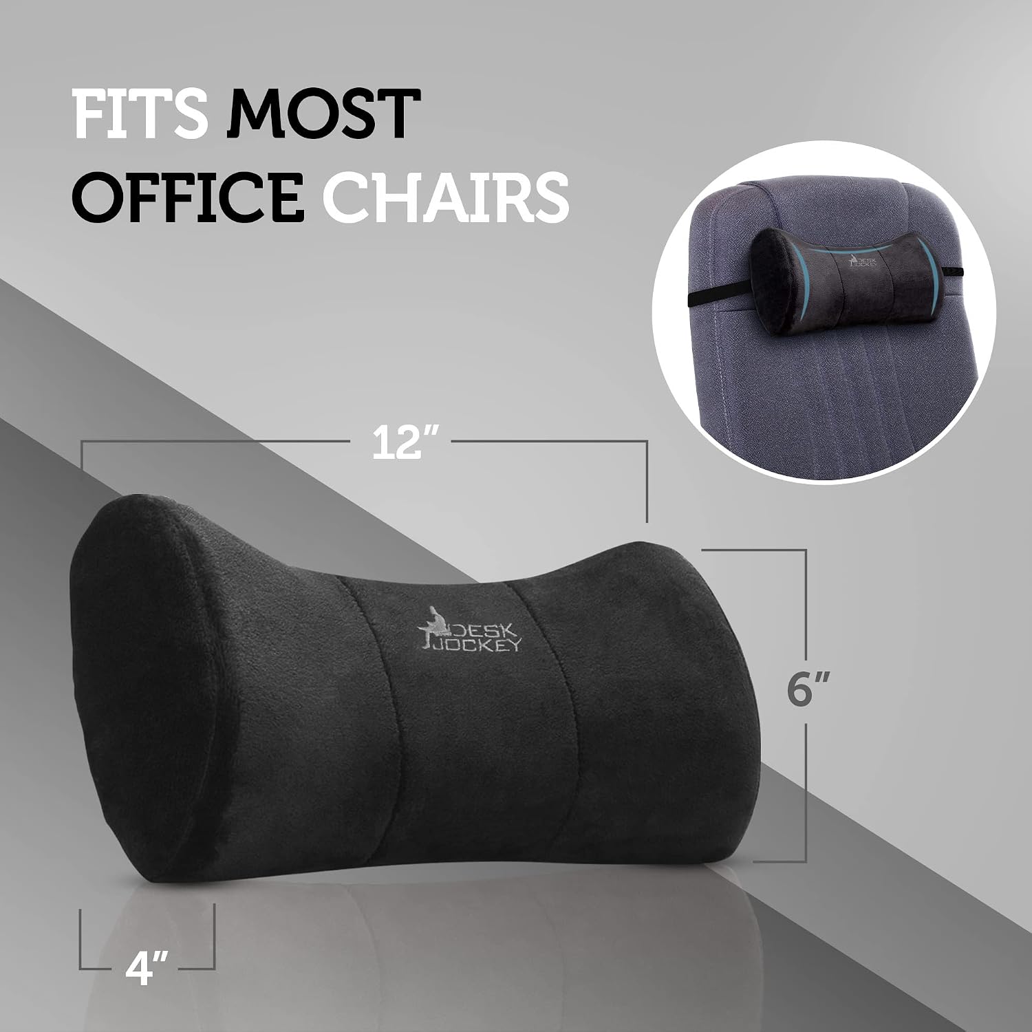 Desk Jockey Neck Pillow for Office Chair - Clinical Grade Memory Foam ...