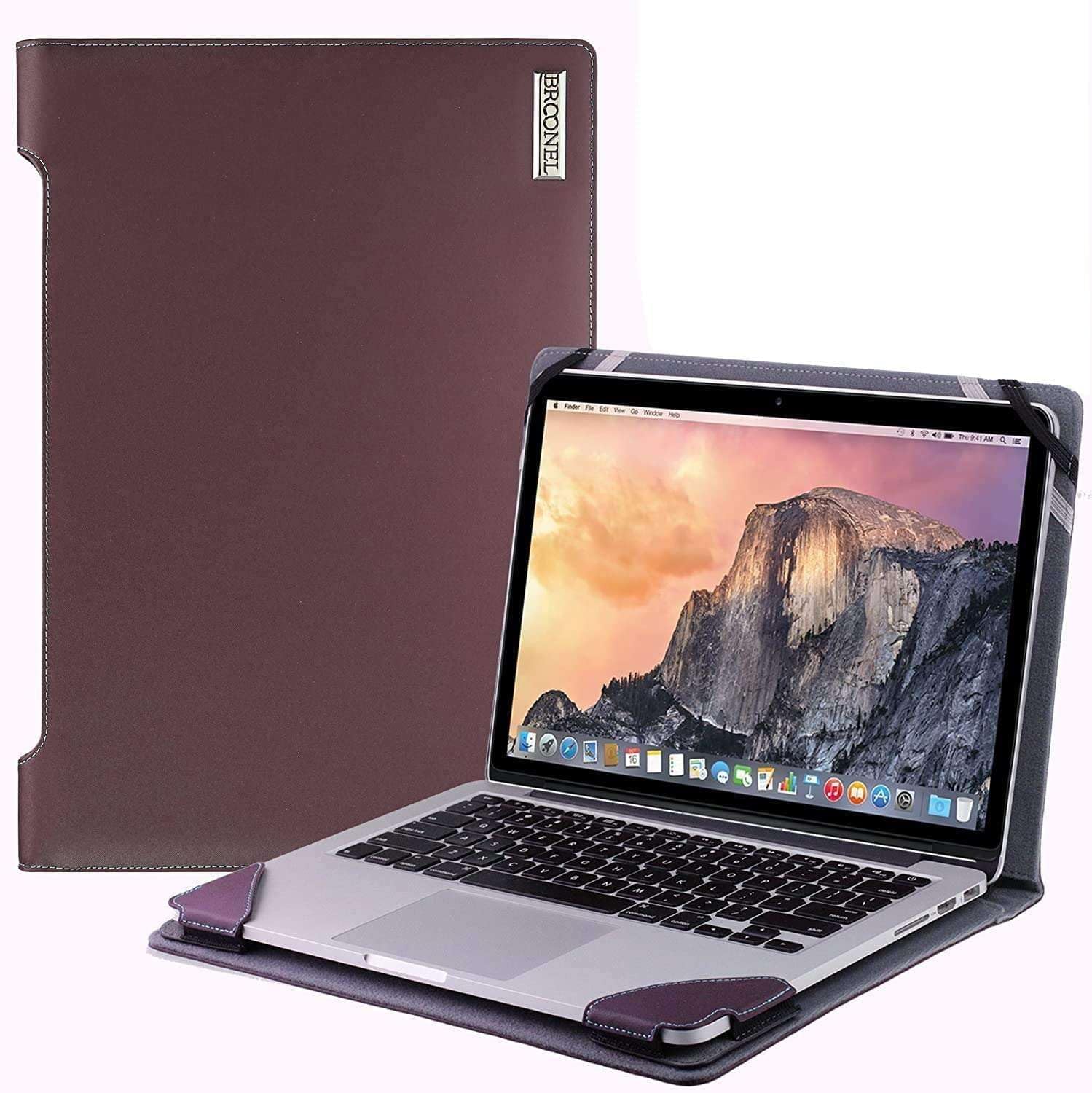 Amazon.com: Broonel - Profile Series - Purple Leather Laptop Case ...